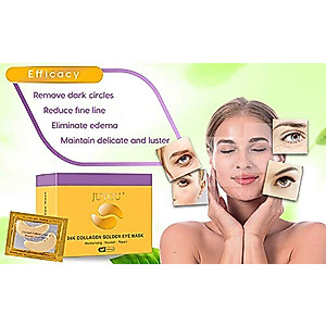 30 Pairs 24K Gold Under Eye Patch, Eye Mask, Collagen Eye Patch, JUYOU Eye Pads For Anti-wrinkles, Puffy Eyes, Dark Circles, Fine Lines Treatment