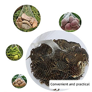 100 pieces nylon mesh net bags reusable mesh bags, Seafood Boiling Bags,Fruit and Vegetable Produce Packaging Net,24 Inch