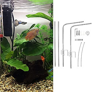 iplusmile Fish Tank Accessory Aquarium Lighting Holder Fish Tank Light Stand Kit, Adjustable Fish Tank Light Rack Aquarium Stand for Aquatic High LED Light Lamp Light Hanging Bracket