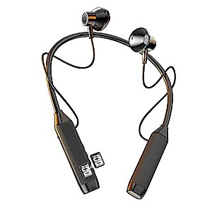 Bluetooth Headphones,Bluetooth 5.3 Wireless Earbuds IPX7, HiFi Stereo in-Ear Earbuds 15 Hours Playtime with Digital Display, Magnetic Earbuds, for Running Sport Work