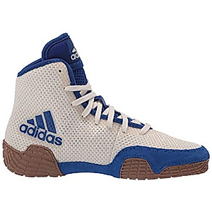 adidas Boy's Tech Fall 2.0 Wrestling Shoe, White/Royal Blue/Gum, 1.5 Little Kid