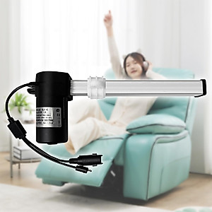 Kroshine Power Recliner Motor Replacement with Cord Model ML8-145 Linear Actuator for Sofa Lift Chair Couch Massage Seat Bed, Aluminum