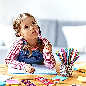 Gueevin 60 Pcs Scented Pencils and Scented Bookmarks for Kids Bulk Set Fun Pencils Cool Fruit Food Theme Scratch and Sniff Bookmarks for Students Girls Boys School Classroom Reward Birthday Supplies