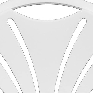 Flash Furniture HERCULES Series 650 lb. Capacity White Plastic Fan Back Folding Chair