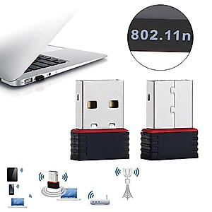 XVZ USB WiFi Adapter, 150mbps Dual Band 2.4G Wireless Adapter, Mini Wireless Network Card WiFi Dongle for Laptop/Desktop/PC, Support Windows10/8/8.1/7/Vista/XP/2000, Mac OS X 10.6-10.14,Linux