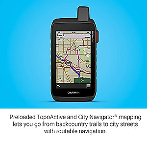 Garmin Montana 700i, Rugged GPS Handheld with Built-in inReach Satellite Technology, Glove-Friendly 5" Color Touchscreen (Renewed)