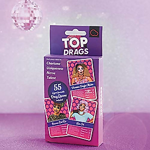 Top Drags Game - Trumps Card Game - Win Every Drag Queen to Win The Game - Suitable for Adults and Teenagers