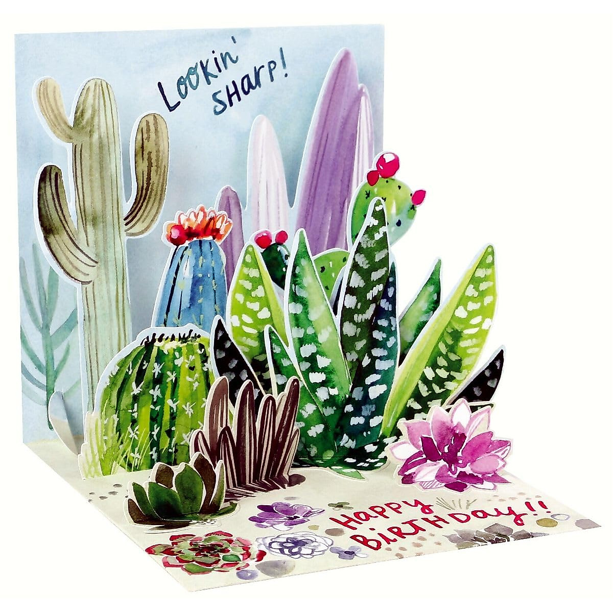 3D Pop Up Birthday card - CACTI