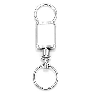 Honda H on Satin-Chrome Valet Keychain - Officially Licensed