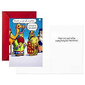 Hallmark Shoebox Funny Boxed Christmas Cards Assortment, Cartoons (4 Designs, 24 Christmas Cards with Envelopes) (1XPX5183)