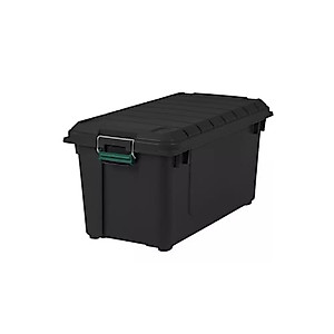 IRIS 82qt Remington Weather Tight Storage Tote Black