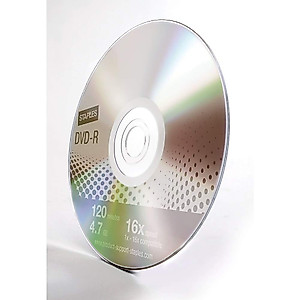 STAPLES 560845 4.7Gb 16X DVD-R Slim Jewel Case 10/Pack (12202)