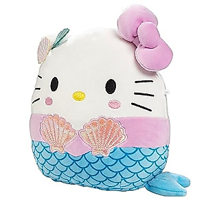 Squishmallows Original 8-Inch Hello Kitty Mermaid - Official Jazwares Easter Plush - Collectible Soft & Squishy Sanrio Stuffed Animal Toy - Add to Your Squad - Gift for Kids, Girls & Boys