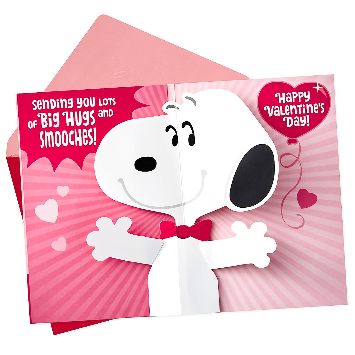 Hallmark Peanuts Musical Valentines Day Card for Kids (Snoopy Hug)