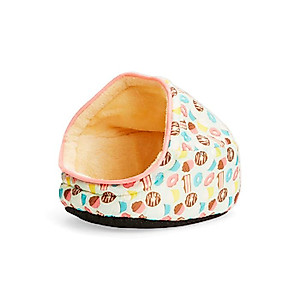 EveryYay Snooze Fest Sweet-Print Cuddle Cup Ferret Bed, 11" L X 8.5" W X 9" H