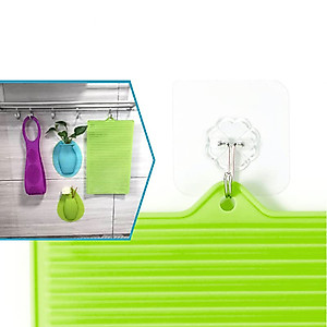 Tutuone Foldable Washboard Silicone Portable Soft laundry board Mini Travel Washboard for Hand Washing Multifunctional Household Clean Mat (Green)