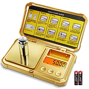 Fuzion Gram Scale 200g/0.01g, Jewelry Scales Digital Weight Grams and Ounces, Digital Pocket Herb Scale with 6 Modes, Tare for Herbs, Jewelry, Small(50g Weight & Battery Included)