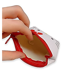 Sanrio Hello Kitty Face Boat Type Cosmetics Small Pouch Bag 4.3 in (W) × 3 in (H) × 2 in (D)