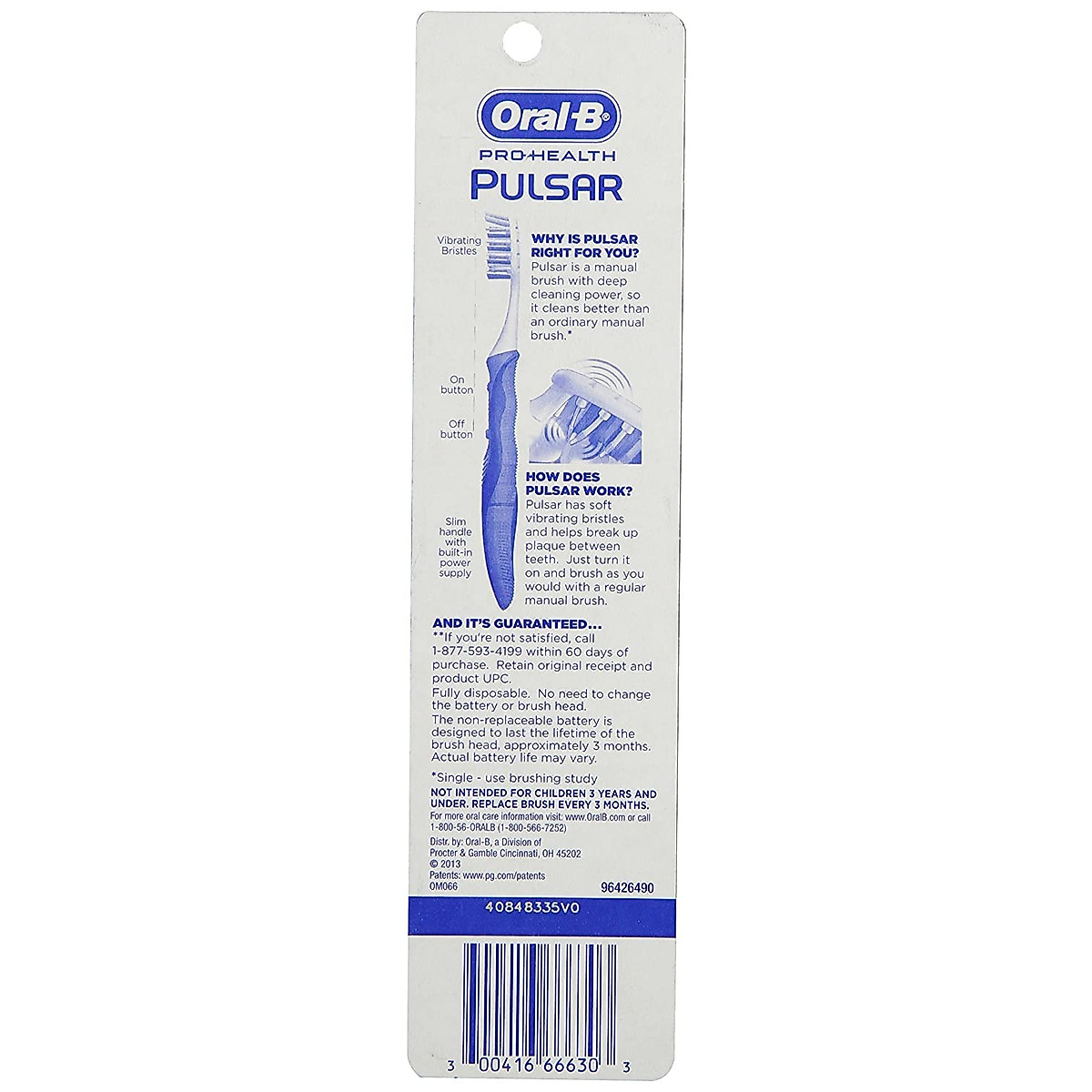Oral-B Pulsar Toothbrush Soft, Pack of 4