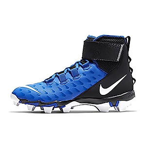 Nike Mens Force Savage Shark 2 Mid Football Cleats (Royal/Black, Numeric_9_Point_5)