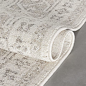 Well Woven Loop-De-Loop Carina Tribal Medallion Beige Kilim-Style 7'10" x 10'6" Area Rug