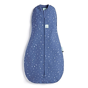 ergoPouch 1 tog Baby Sleep Sack 0-3 Months - Baby Sleeping Sack for Warm & Cozy Nights - Cocoon Swaddle Sack Baby Keeps Calm & Relaxed (Night Sky)