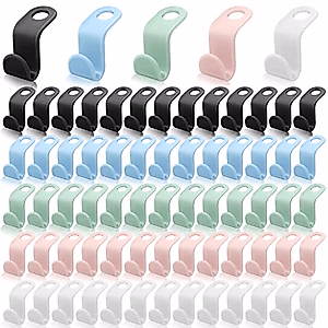 Vmiapxo 200 PCS Colorful Clothes Hanger Connector Hooks, Space-Saving Hanger Extender Clips, Plastic Cascading Clothes Hooks, Heavy Duty Outfit Hangers for Christmas Home Bedroom Decorations