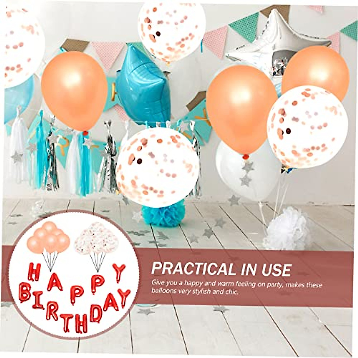 Totority 2 Sets Balloon Alphabet Set birthday balloon arch birthday party supplies birthday wall backdrop gold baloons birthday party balloons banner happy Aluminum film 3d