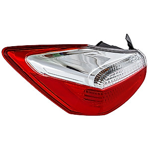 Evan Fischer Driver Side Outer Tail Light Compatible with 2013-2015 Honda Accord EX LX Sport Models Sedan HO2804101