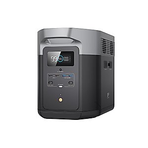 EF ECOFLOW Portable Power Station DELTA Max 2000, 2016Wh Expandable Capacity, 1.8H to Full Charge, Solar Generator for Home Backup, Emergency, Outdoor Camping(Solar Panel Optional)