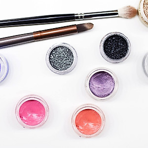 Patelai 4 Pieces Round Clear Wide-mouth Leak Proof Plastic Container Jars with Lids for Travel Storage Makeup Beauty Products Face Creams Oils Salves Ointments DIY Making or Others (Clear,2 Ounce)