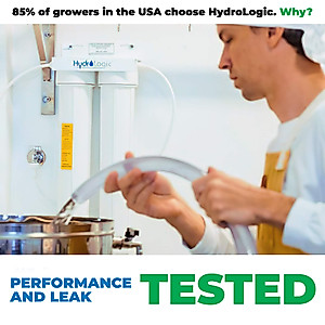 Hydro-Logic Purification Systems HydroLogic Stealth-RO300 Reverse Osmosis Filter System 300 GPD HL 31040 Hydroponic Water Filtration for Gardening