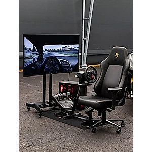 Arozzi Velocita Universal Racing Simulator Cockpit Compatible with Most Racing Sim Gear and Gaming Chairs Collapsible Telescopic and Portable - Black
