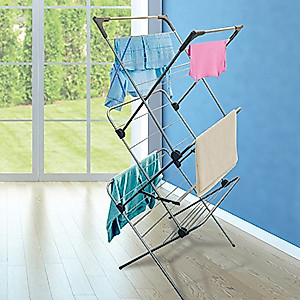 Vileda Sprint 3-Tier Indoor Airer, Steel, Silver, 6 x 68 cm