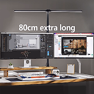 Architect Desk Lamp, Desk Light, LED Desk Lamp, Clip on Light 24W 5 Color Modes 5 Dimmable Flexible Gooseneck Clamp Light Remote Control for Office Home Workbench Drafting Study Dormitories