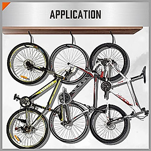 HORUSDY 6 Pack Heavy Duty 6 inches, Capacity 100 LBS, Wall and Bike Hooks for Garage Ceiling