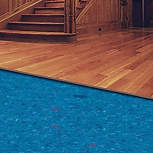 QuietWalk Laminate and Floating Wood Flooring Underlayment with Attached Vapor Barrier- Sound Reduction, Compression Resistant, Moisture Protection 3'Wx33'4" L Roll (Covers 100 sq. ft) QW100B1LT
