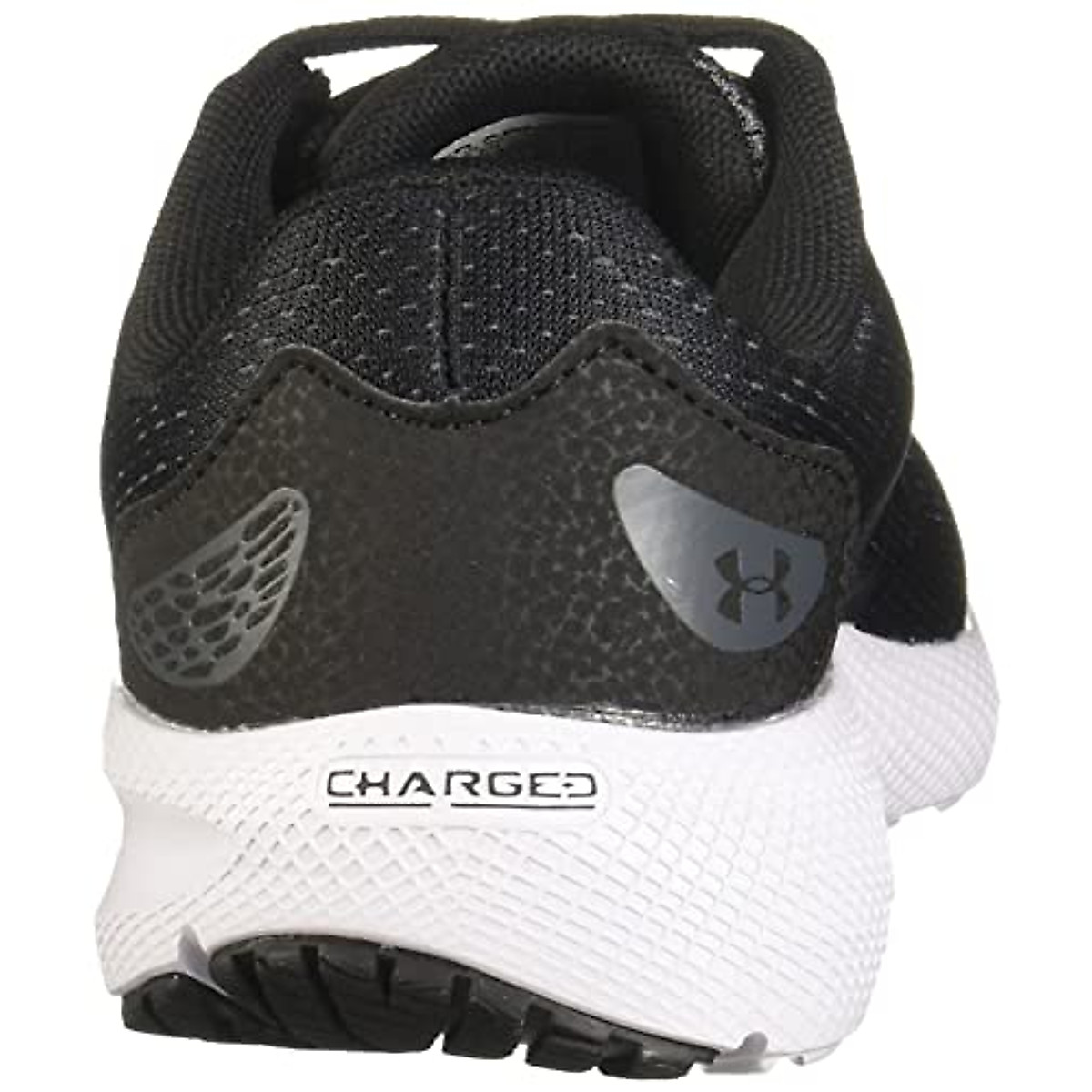 Under Armour womens Charged Pursuit 2 Running Shoe, Black/White, 7.5 US