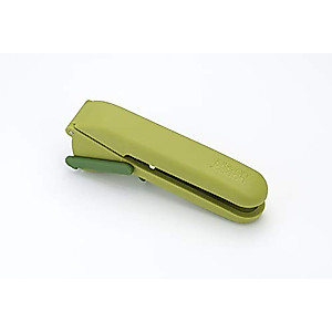 Joseph Joseph CleanForce Press Powerful, Squeeze, Easy Garlic Mincer with Trigger-Operated Wiper Blade and Handy Cleaning Tool, One Size, Green
