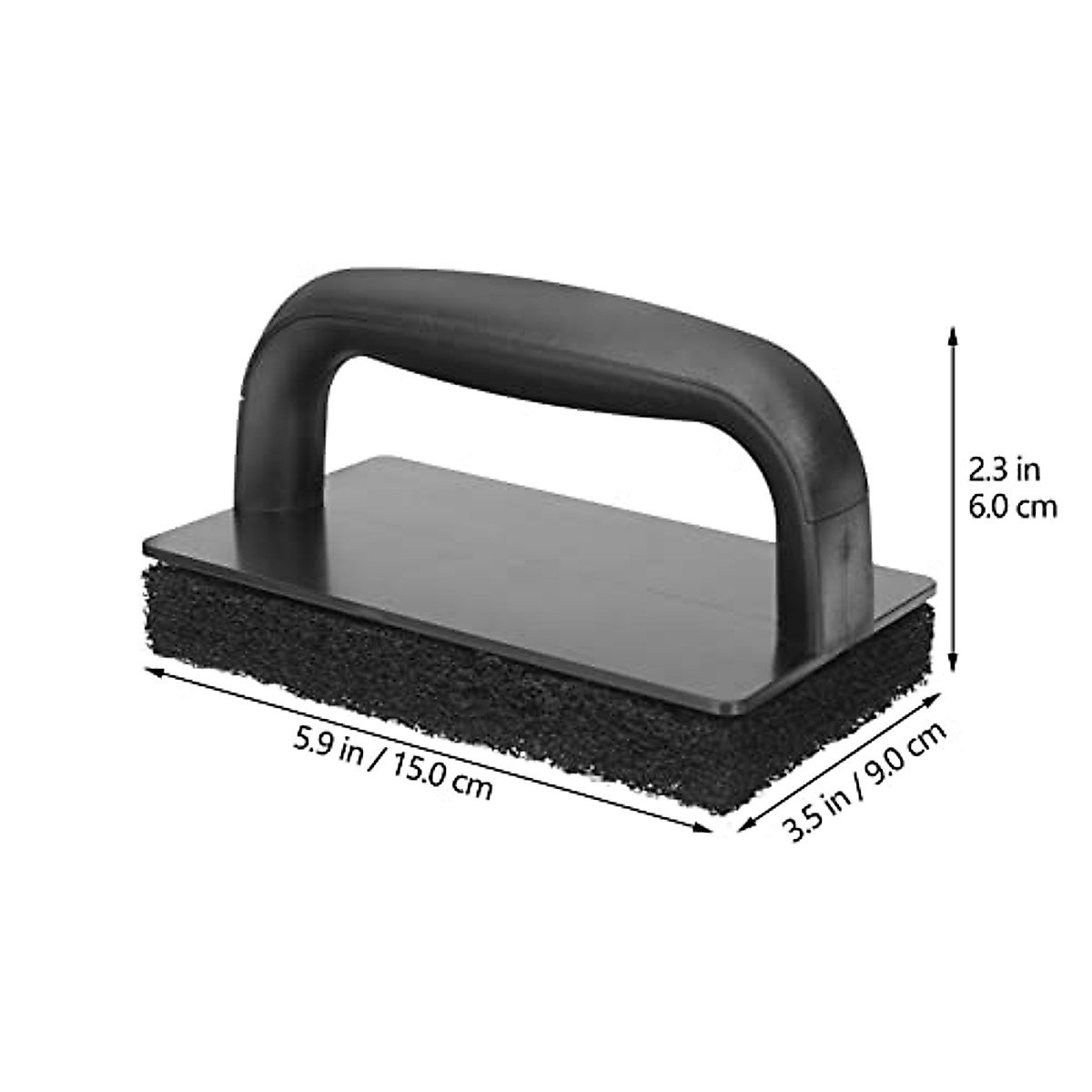 Happyyami Food Scraper Tool 1 Set Barbecue Rack Cleaning Brush BBQ Grate Cleaner Sponge Heavy Duty Griddle Scouring Pad Grill Rack Oil Remover for Home Kitchen Food Scraper