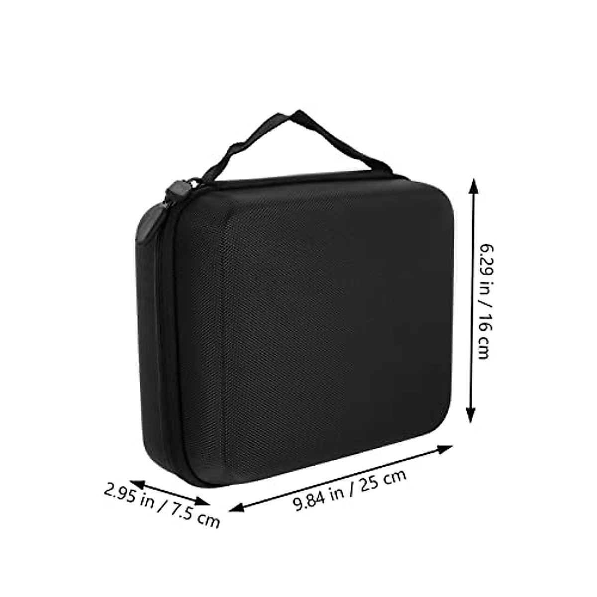 SEWACC Essential Oil Storage Case Travel Carrying Holder Art Craft Organizer Bag for 5ml 10ml 15ml Essential Oil Bottles Black