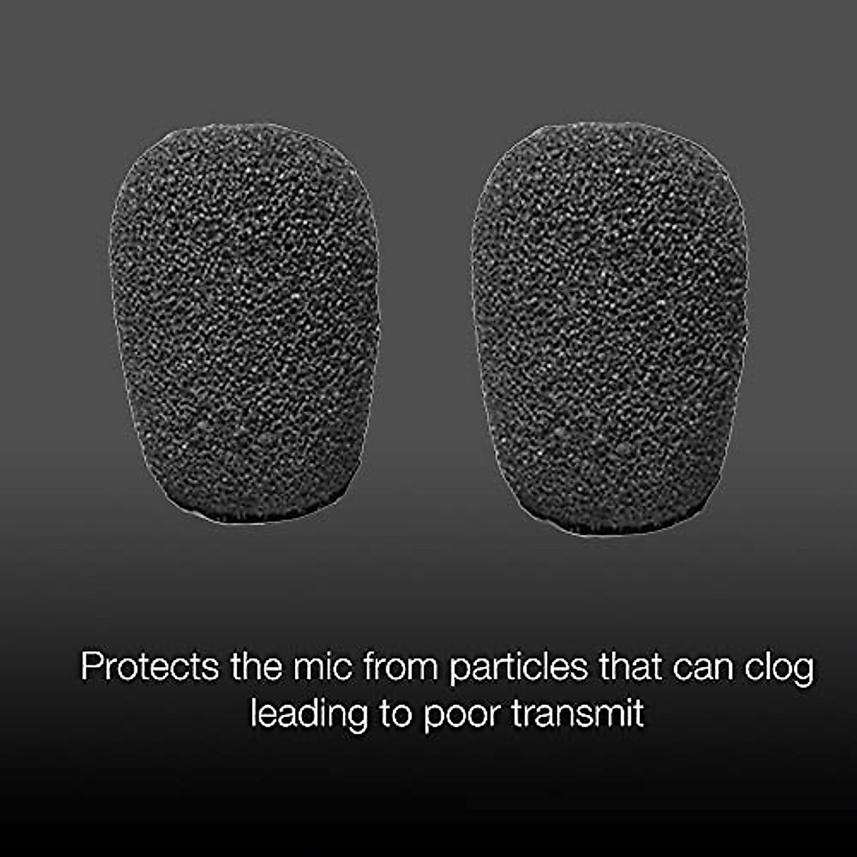Universal Headsets Foam Microphone Windscreens - 10 pk, Mic Covers for BlueParrot B250, B350, B450, B550, C400 Plantronics, Logitech, Jabra, Lapel, Lavaliers, Telex, Movo, VXI Lux Passport by GTW