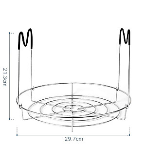 Canning Rack with Heat Resistant Silicone Handles,Stainless Steel Canning Jar Rack Canner Rack Canning Rack Canning Tongs for Regular Mouth Ball Jars, Canning Jar Lifter(no jars)