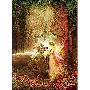 Tree-Free Greetings Christmas Cards and Envelopes, Holiday Card Set, 5 x 7 Inch Cards, Box Set of 10, Gentle Kindness, (HB93246)