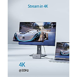 USB C Hub VGA Adapter, YIYOO 10-in-1 Docking Station with Ethernet 1000Mbps, VGA, 4K USB C to HDMI, 2 USB 3.0, 2 USB 2.0, Micro SD/TF Card Reader, USB-C PD 3.0, Compatible for Laptops, Computers