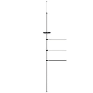 Tidyard Towel Rail 18.5" x 110.2" Aluminum Towel Storage Hanger Bar Bath Towel Holder for Bathroom, Kitchen