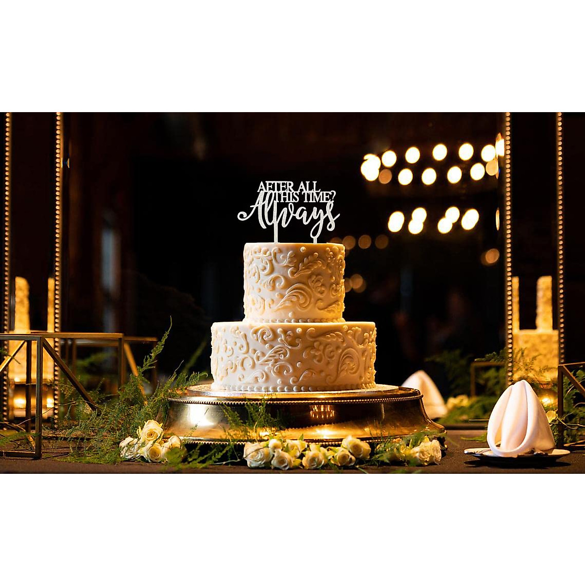 Always Wedding Cake Topper, After All This Time Always Cake Topper, Wedding/Anniversary/Bridal shower/Birthday Cake Topper