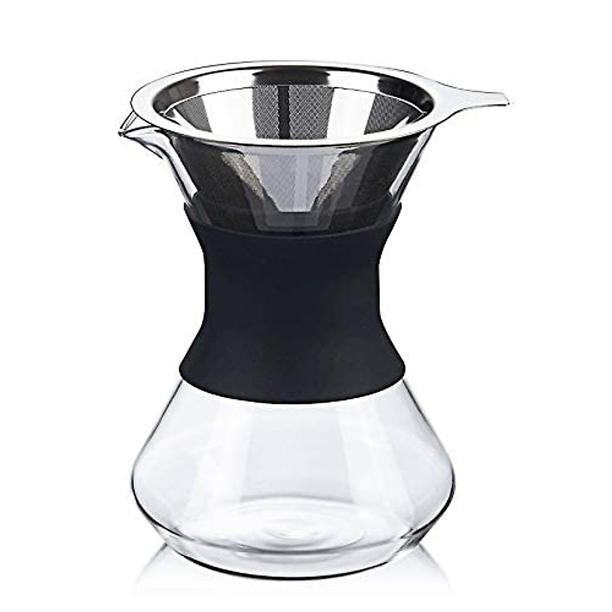 Pour Over Coffee Maker with Dripper Filter 34 Ounce/ 1000ml Glass Coffee Brewer