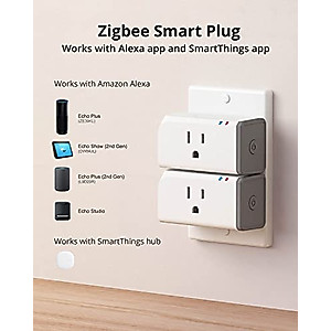SONOFF S31 Lite 15A Zigbee Smart Plug ETL Certified, Works with SmartThings, and Amazon Echo Plus, Hub Needed for Amazon Alexa 4-Pack