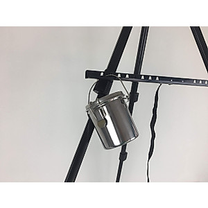 Original Whiskey painters Artist Studio and Travel Stainless Steel Paint Brush and Tool Washer Cleaner 9 oz,Great for Plein air Hanging on Easel and Travel use. Strainer Inside and Handle to Carry.